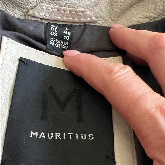 Mauritius | Jackets & Coats | Mauritius Gray Leather Womens Jacket With ...